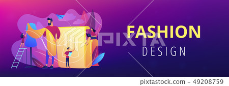 Fashion design concept banner header. - Stock Illustration [49208759 ...