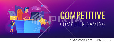 E-sport concept banner header. - Stock Illustration [49208805] - PIXTA
