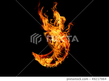 Moon of flame - Stock Illustration [49217864] - PIXTA