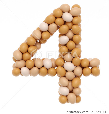 Numbers from eggs - Stock Illustration [49224111] - PIXTA