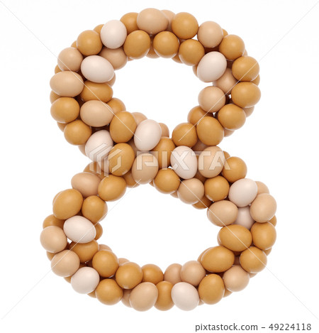Numbers from eggs - Stock Illustration [49224118] - PIXTA