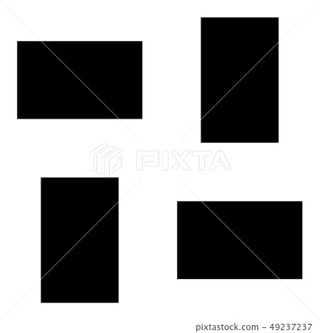 seamless pattern with black rectangles - Stock Illustration [49237237 ...