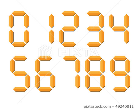 Numbers Digital Stock Illustration