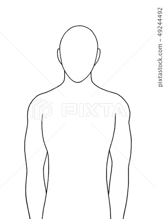 human standing vector illustration hand drawn - Stock Illustration ...