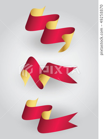 set of red arch banner icon - Stock Illustration [49258870] - PIXTA