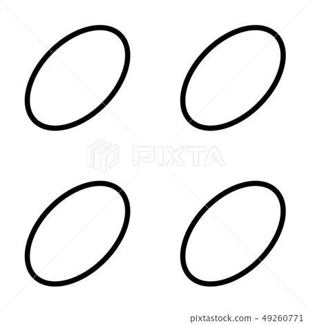 seamless pattern with oblique outline ellipse - Stock Illustration ...