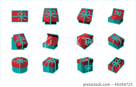 Gift Box Set Template Vector Design - Stock Illustration [49268725] - PIXTA