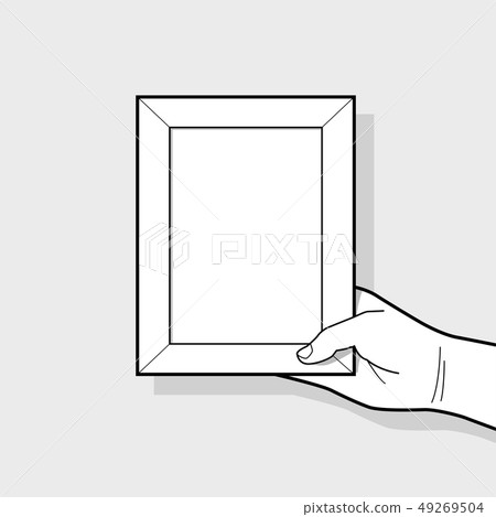 Hand Holding Picture Frame. - Stock Illustration [49269504] - PIXTA