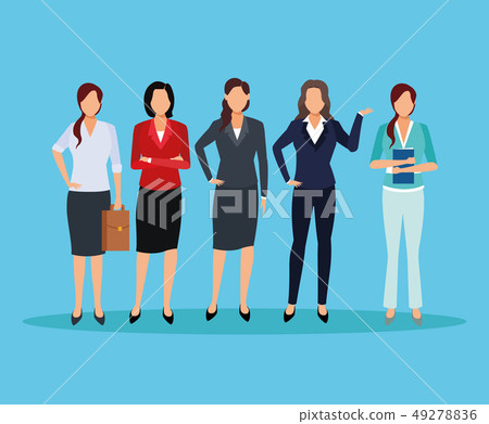 executive women cartoon-插圖素材 [49278836] - PIXTA圖庫