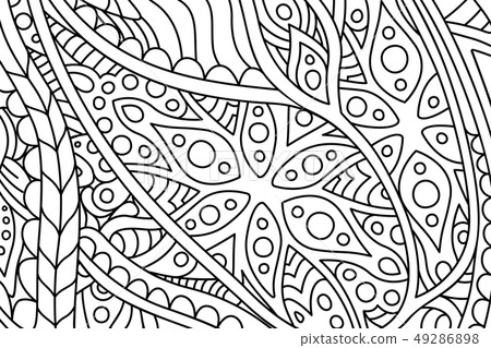 Zen art with abstract rectangle line art - Stock Illustration [49286898 ...