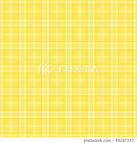 Yellow plaid background - Stock Illustration [49287337] - PIXTA