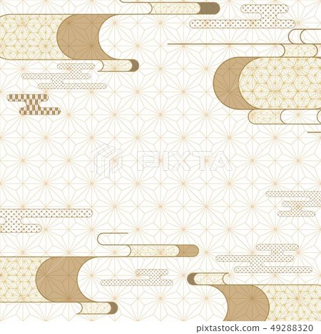 Japanese wave template vector. Oriental pattern - Stock Illustration ...