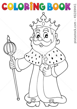 Coloring book king topic 1 - Stock Illustration [49289441] - PIXTA