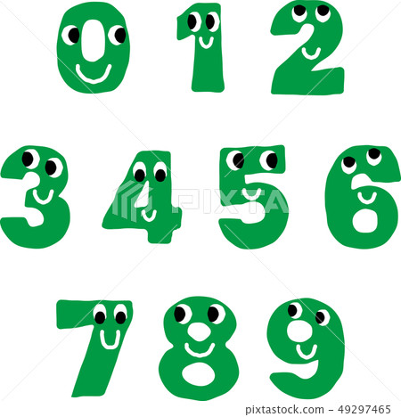 Numeric character - Stock Illustration [49297465] - PIXTA