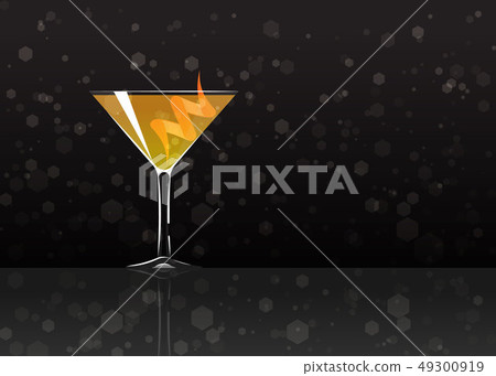 Official cocktail icon, The Unforgettable Angel - Stock Illustration ...