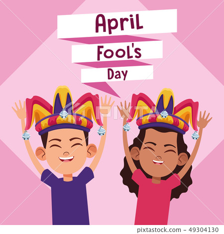 April fools day cartoon - Stock Illustration [49304130] - PIXTA