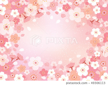 Sakura frame - Stock Illustration [49306113] - PIXTA
