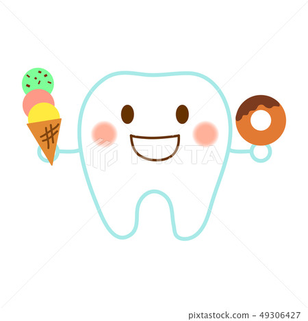 Tooth and sweet things - Stock Illustration [49306427] - PIXTA