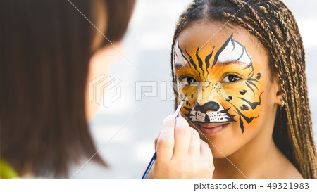 Tiger Face Paint Women
