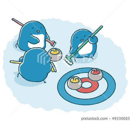 Flappy Penguin Curling - Stock Illustration [49330083] - PIXTA