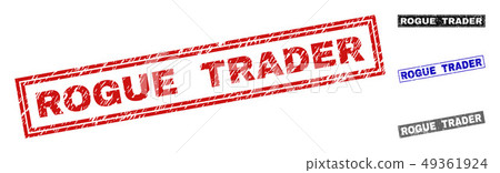 Grunge ROGUE TRADER Scratched Rectangle Watermarks - Stock Illustration ...
