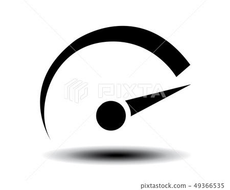 speedometer. abstract symbol of speed - Stock Illustration [49366535 ...