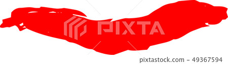 Red line bent curve material underline - Stock Illustration [49367594 ...