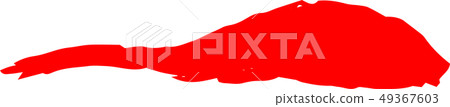 Red line bent curve material underline - Stock Illustration [49367603 ...