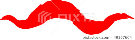 Red line bent curve material underline - Stock Illustration [49367604 ...