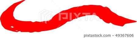 Red line bent curve material underline - Stock Illustration [49367606 ...