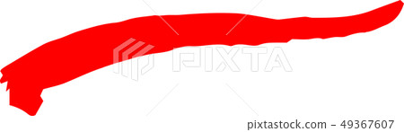 Red line bent curve material underline - Stock Illustration [49367607 ...