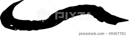 Black line Curved curve Material Underline Ink - Stock Illustration ...