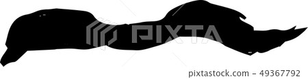 Black line Curved curve Material Underline Ink - Stock Illustration ...