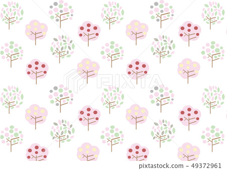 Spring tree texture (white background) - Stock Illustration [49372961 ...