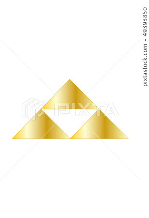 Warlords family gold gradation Hojo Hoshiyasu - Stock Illustration ...