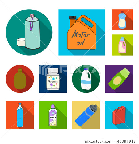 Vector design of plastic and container icon.... - Stock Illustration ...