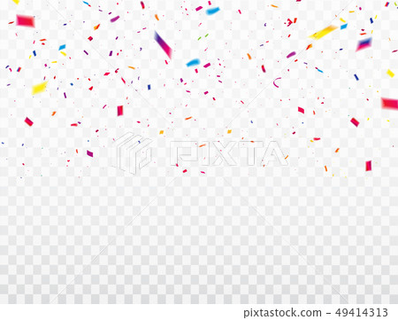confetti Colorful ribbons frame. - Stock Illustration [49414313] - PIXTA