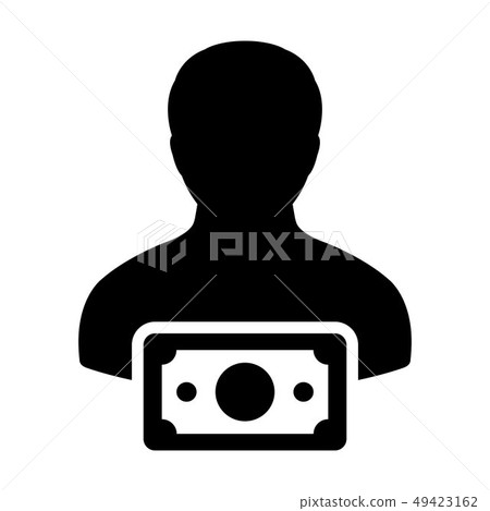 Sponsor icon vector male user person profile - Stock Illustration ...