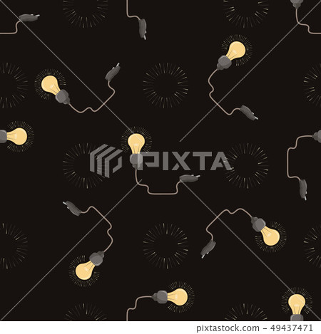 energy concept. seamless vector pattern with light - Stock Illustration ...