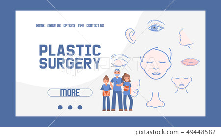 Plastic surgery banner web design vector... - Stock Illustration ...