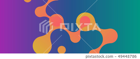 Banner background with abstract connected shapes - Stock Illustration ...