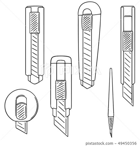 vector set of cutter - Stock Illustration [49450356] - PIXTA