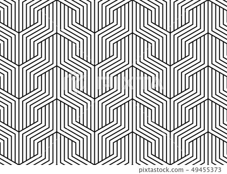 Abstract geometric pattern with stripes, lines. - Stock Illustration ...