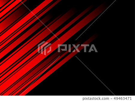 Abstract red line and black background - Stock Illustration [49463471 ...