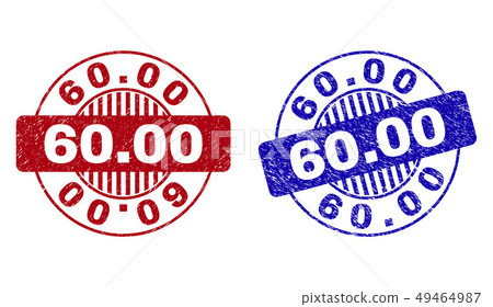 Grunge 60.00 Scratched Round Watermarks - Stock Illustration [49464987 ...