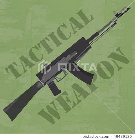 grunge tactical weapon icon background concept. - Stock Illustration ...