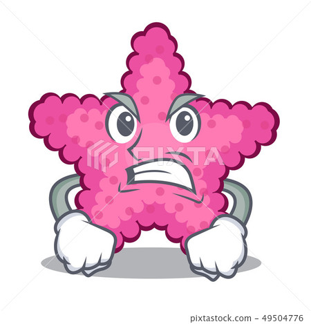 Angry toy pink starfish the character table - Stock Illustration ...