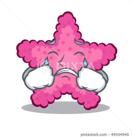 Crying toy pink starfish the character table - Stock Illustration ...