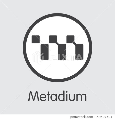 META - Metadium. The Logo of Money or Market... - Stock Illustration ...