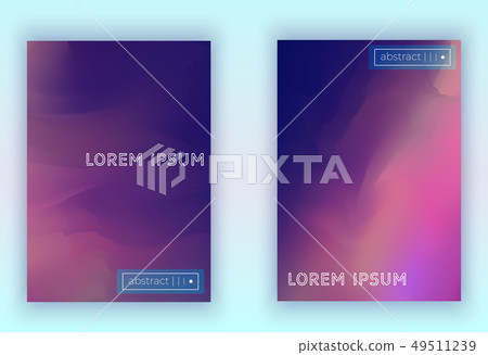 Abstract cloudy vector background cover set - Stock Illustration ...